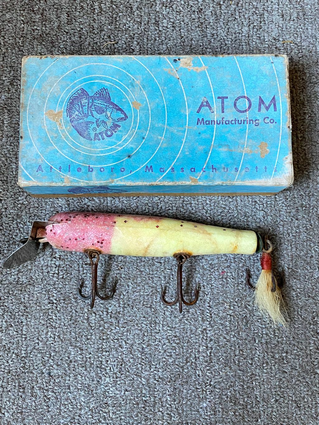 Vintage Large Atom Lure- in Box-Nice -No Reserve- | eBay