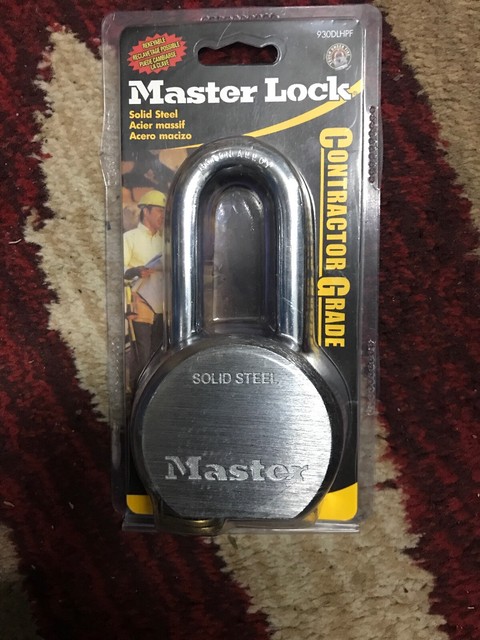 Master Lock 930DLHPF Solid Steel Contractor Grade Padlock for sale online | eBay