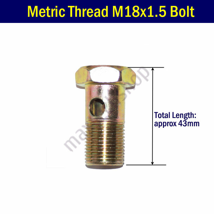 Banjo Bolt M6/M8/M10/M12/M14/M16/M18 Metric Thread BSPP BSP G Fine ...