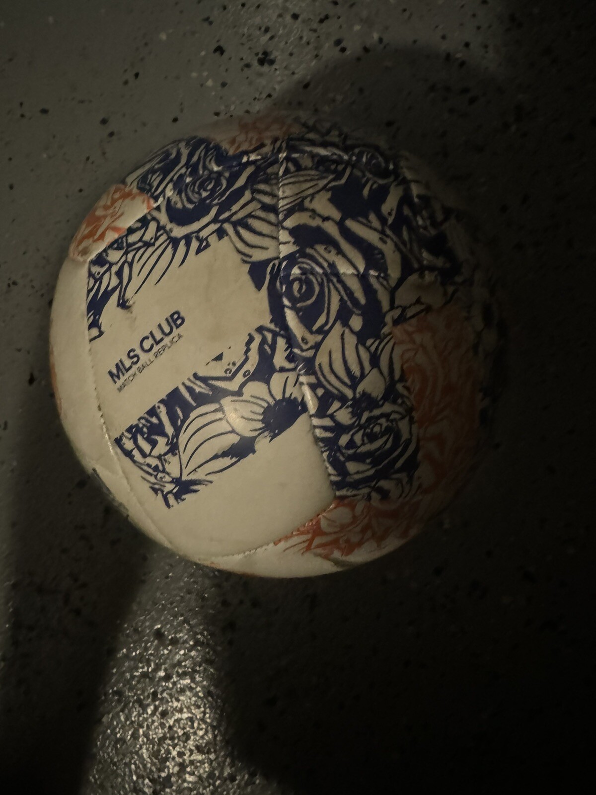 Adidas Size 4 White Blue Orange MLS Club Match Ball Replica Soccer Ball ...