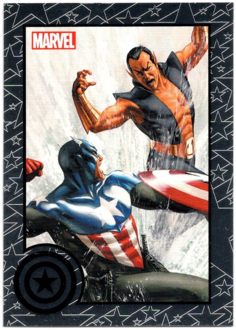 2014 Marvel Universe "GREATEST BATTLES" Silver #104...CAPTAIN AMERICA ...