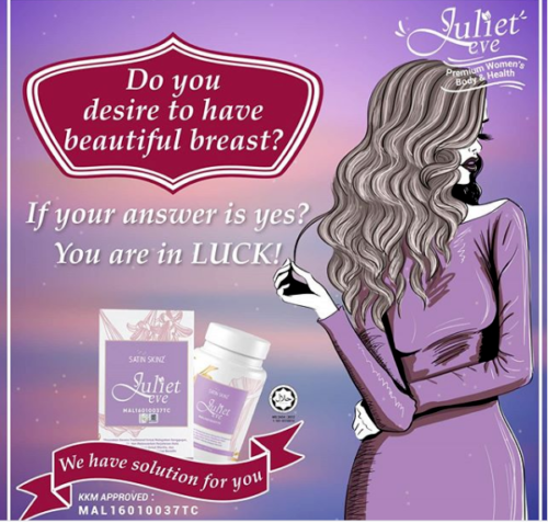 SATIN SKINZ- JULIET EVE FOR WOMEN ANTI-AGING FEMININE HORMONE BREAST 60 ...