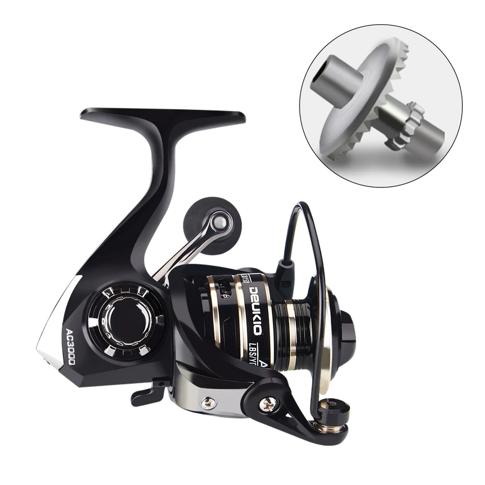 12BB Metal Spinning Fishing Reel 5.2:1 Freshwater Saltwater Left Right ...