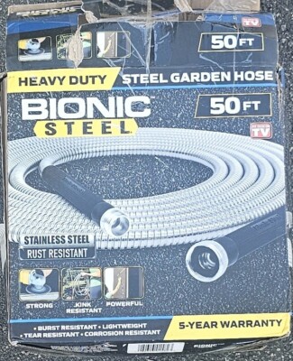 Bionic Steel Metal Garden Hose - Heavy Duty 304 Stainless Steel Hose ...