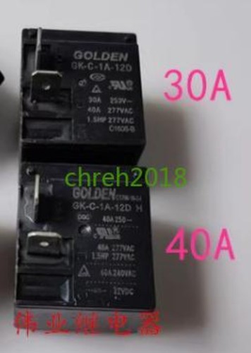 5 PCS NEW IN BOX GOLDEN GK-C-1A-12D H 40A Electromagnetic Relay | eBay