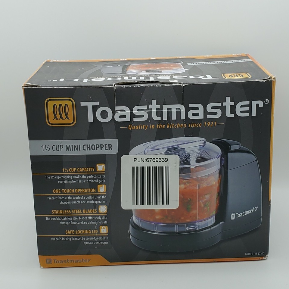 Toastmaster 1.5-Cup Mini Chopper Food Processor NIB TM-67MC | eBay