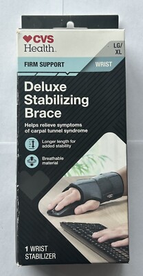 CVS Deluxe Stabilizing Brace Wrist Size Large / XL 1 Firm Support NEW ...