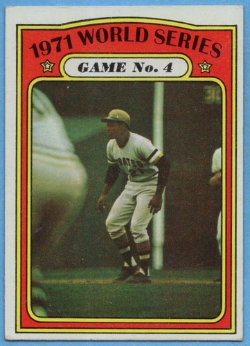 1972 Topps #226 World Series Game 4/Roberto Clemente VG-VGEX+ Pirates ...