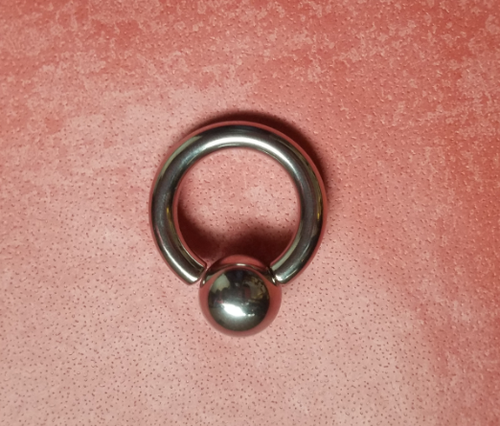 CUSTOM HEAVY GAUGE BCR,CBR PRINCE ALBERT RING 5MM X 20MM+14MM LARGE ...