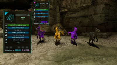 ARK Survival Ascended PvE * TOP STATS * Aberrant Raptor 1654% MD ...