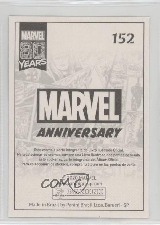 2020 Marvel Anniversary Sticker Collection Stickers Brazil Black ...