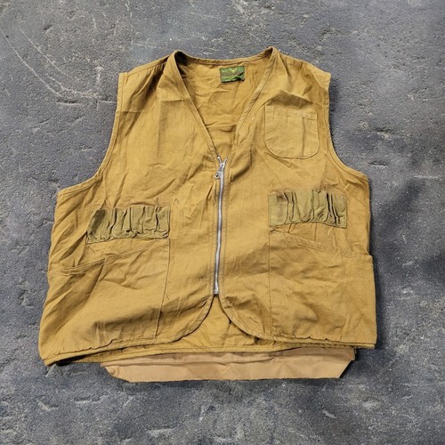 Vintage 60s Stream & Field Hunting Vest Size XL Made in USA Brown Duck ...