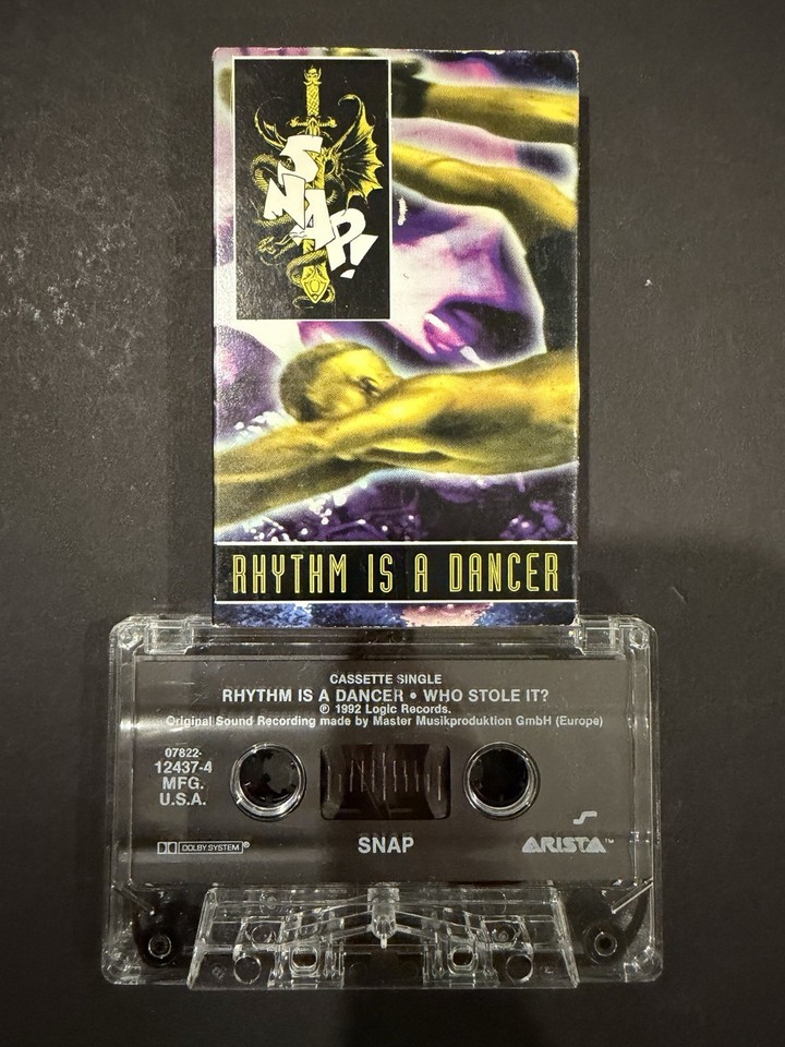 1992 R&B Pop Dance Cassette Single: Snap - Rhythm Is A Dancer (Arista ...