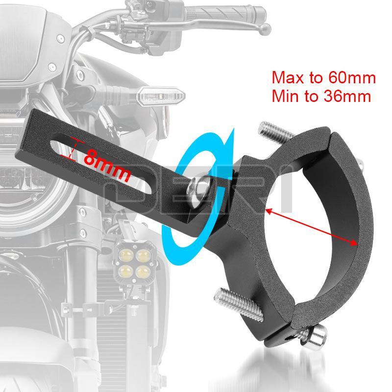 1X 36mm-60mm Motorcycle Headlights Clamp Holder Tube Fork Lamp Mount ...