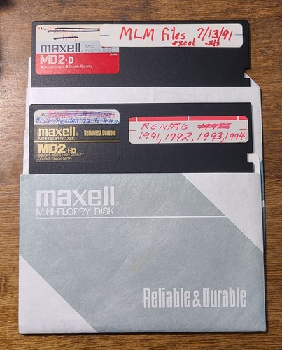 20 Maxell MD2 5.25 inch Floppy Disks Double Sided Double Density | eBay