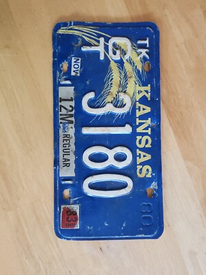 Kansas Wheat License Plate 1980 | eBay