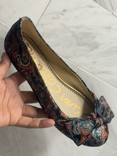 *NEW* Sam Edelman Brocade Fabric ballet flats padded insoles women’s ...