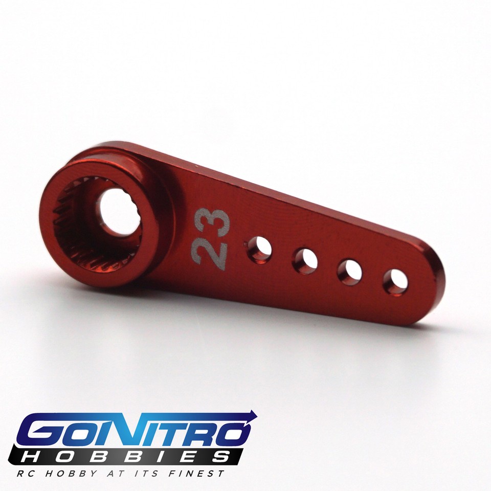 Go Nitro Hobbies 23T Small Aluminum One Way Servo Arm Red JR ...
