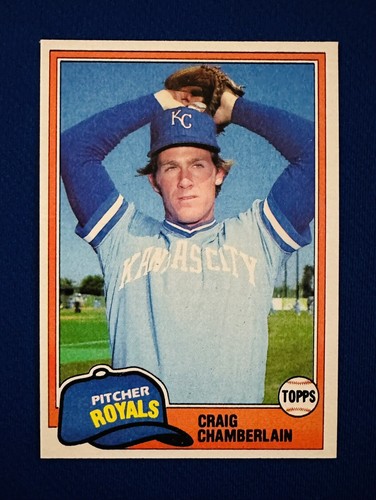 1981 TOPPS #274 CRAIG CHAMBERLAIN Kansas City ROYALS NM-MT or BETTER | eBay