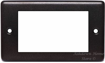 G&H CG164 Standard Plate Graphite 2 Gang 4 Euro Module Plate | eBay UK