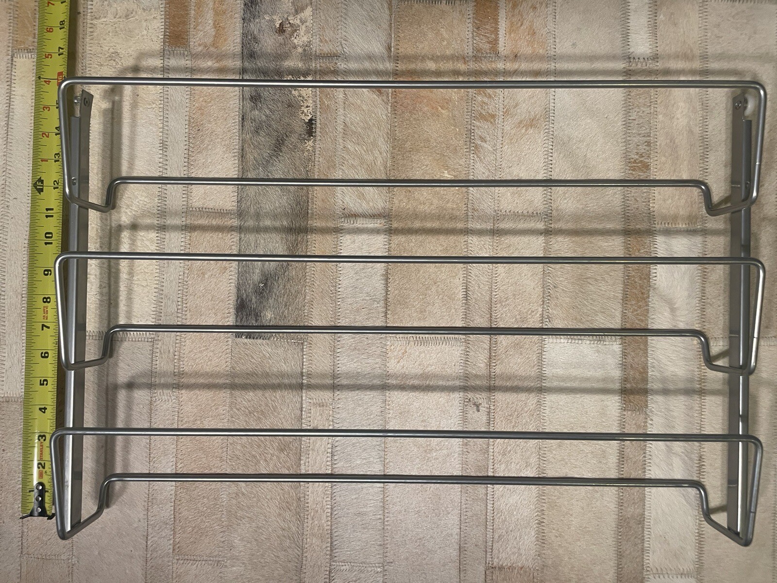 Pair Elfa Gliding Shoe Rack Shoe Shelf Platinum 24 inches | eBay