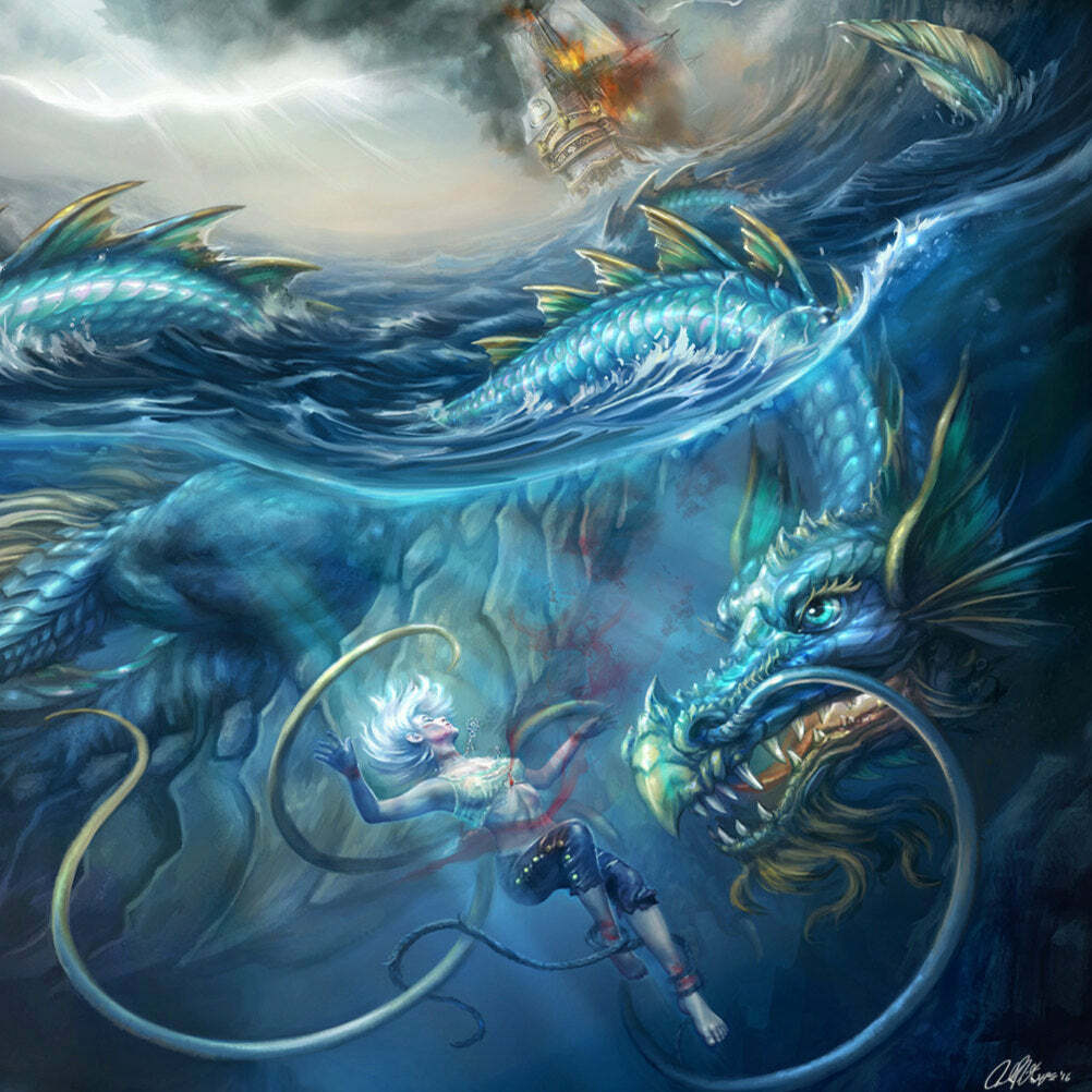 Sea Dragon Paintings Weedy Seadragon Animal Drawing Art