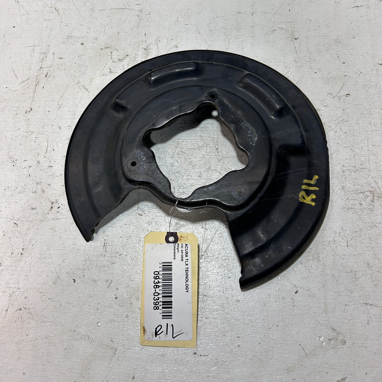 ACURA TLX 2015-2020 REAR RIGHT OR LEFT BRAKE DISK SPLASH GUARD SHIELD ...