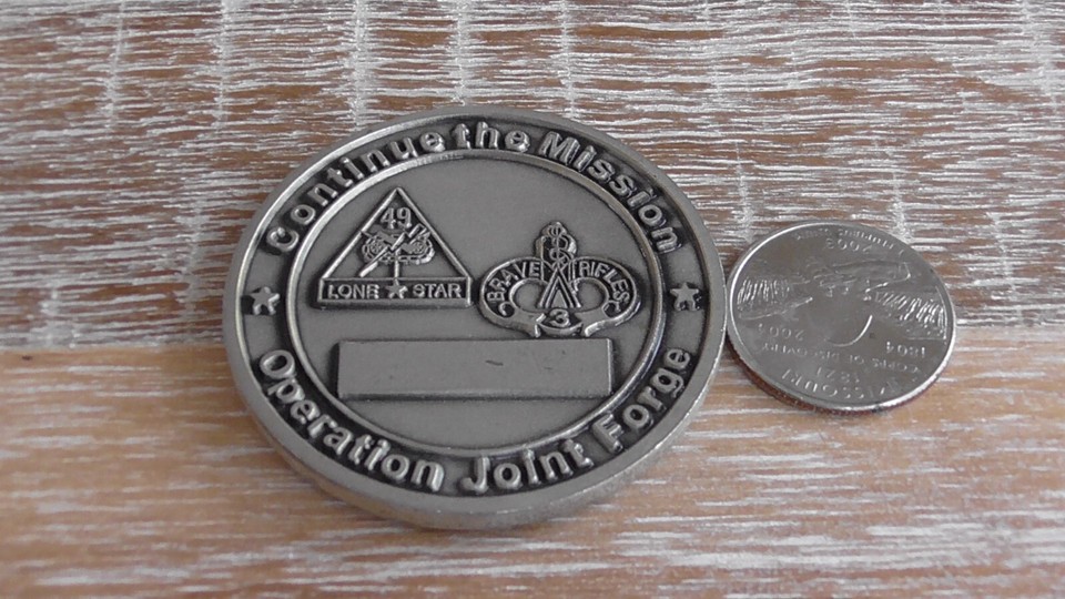 US Army 49th Aviation Brigade Combat Team SFOR-7 Bosnia Challenge Coin ...