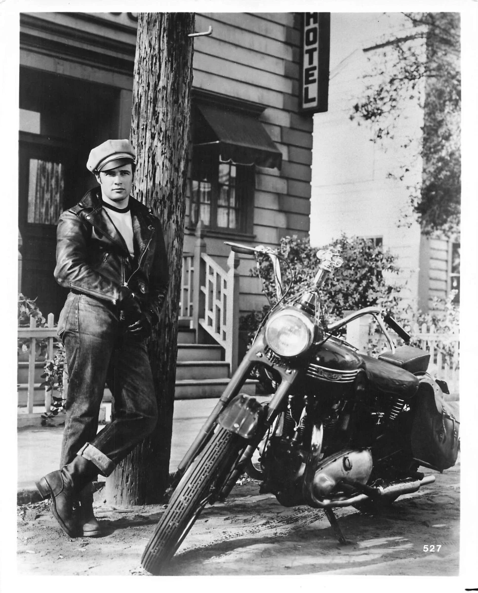 Marlon Brando On Motorcycle