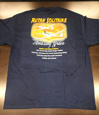 Rutan Solitaire T-Shirt All Sizes – Burt Rutan Aircraft Design ...