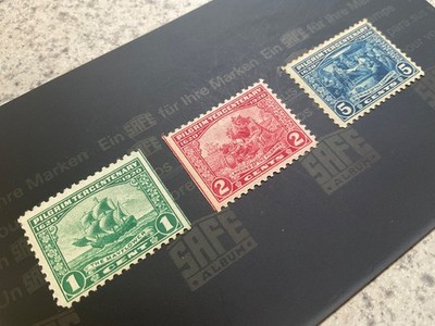 1924 US Stamps #548 #549 #550 Pilgrim Tercentenary Stamp Set 1¢ -5 ...