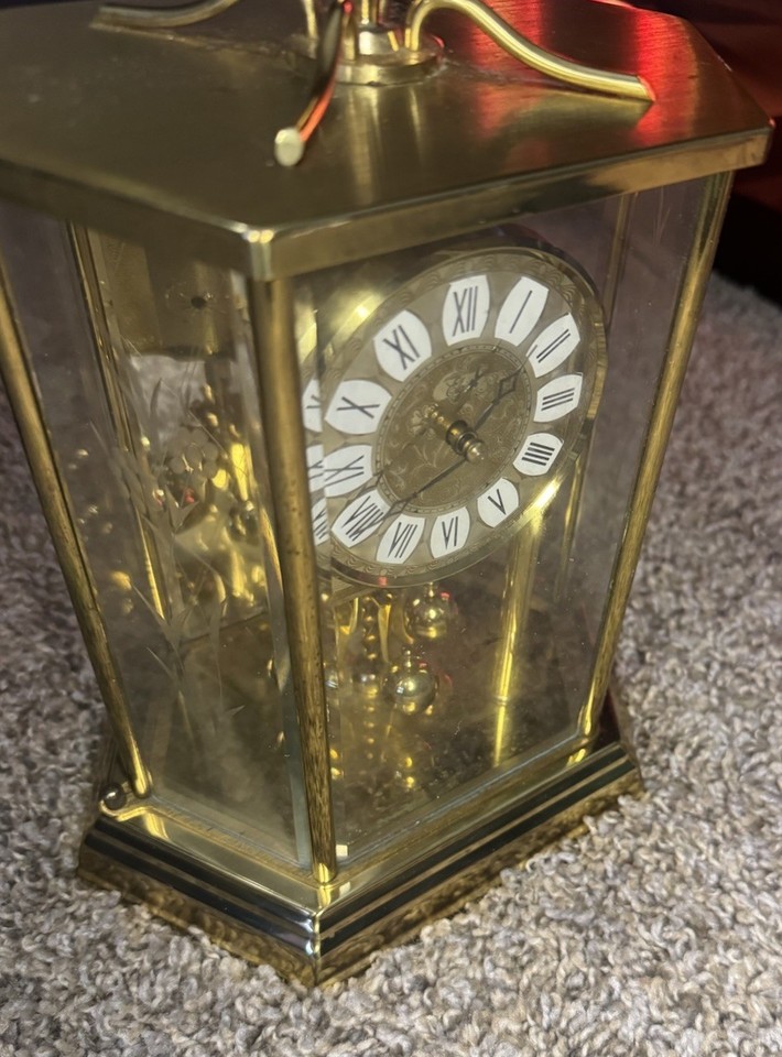 Golden Secret Jefferson Mystery Clock Vintage, Running, MCM | eBay