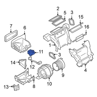 For Nissan Versa 2007-2012 Nissan 27150ED00A HVAC Blower Motor Resistor ...