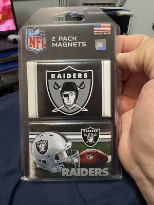 Las Vegas Raiders 2 Pack Metal Magnet Set 🧲 2.5x3 “. Licensed WINCRAFT ...
