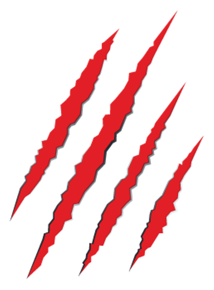 2 Predator Scratch marks Decals Ranger Raptor Wildtrack Jurassic Park ...