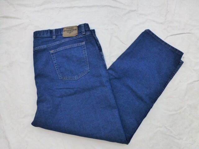 MENS WRANGLER REGULAR FIT STRAIGHT LEG JEANS SIZE 48x… - Gem