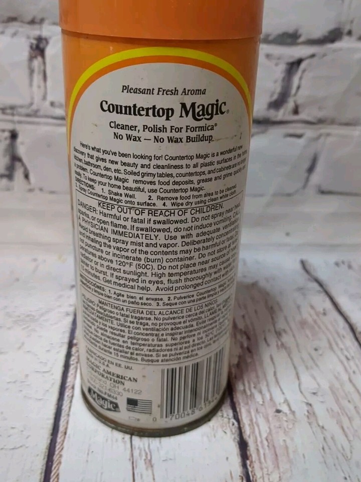 Vintage New COUNTERTOP MAGIC 13 Oz Original Aerosol Spray Formica ...
