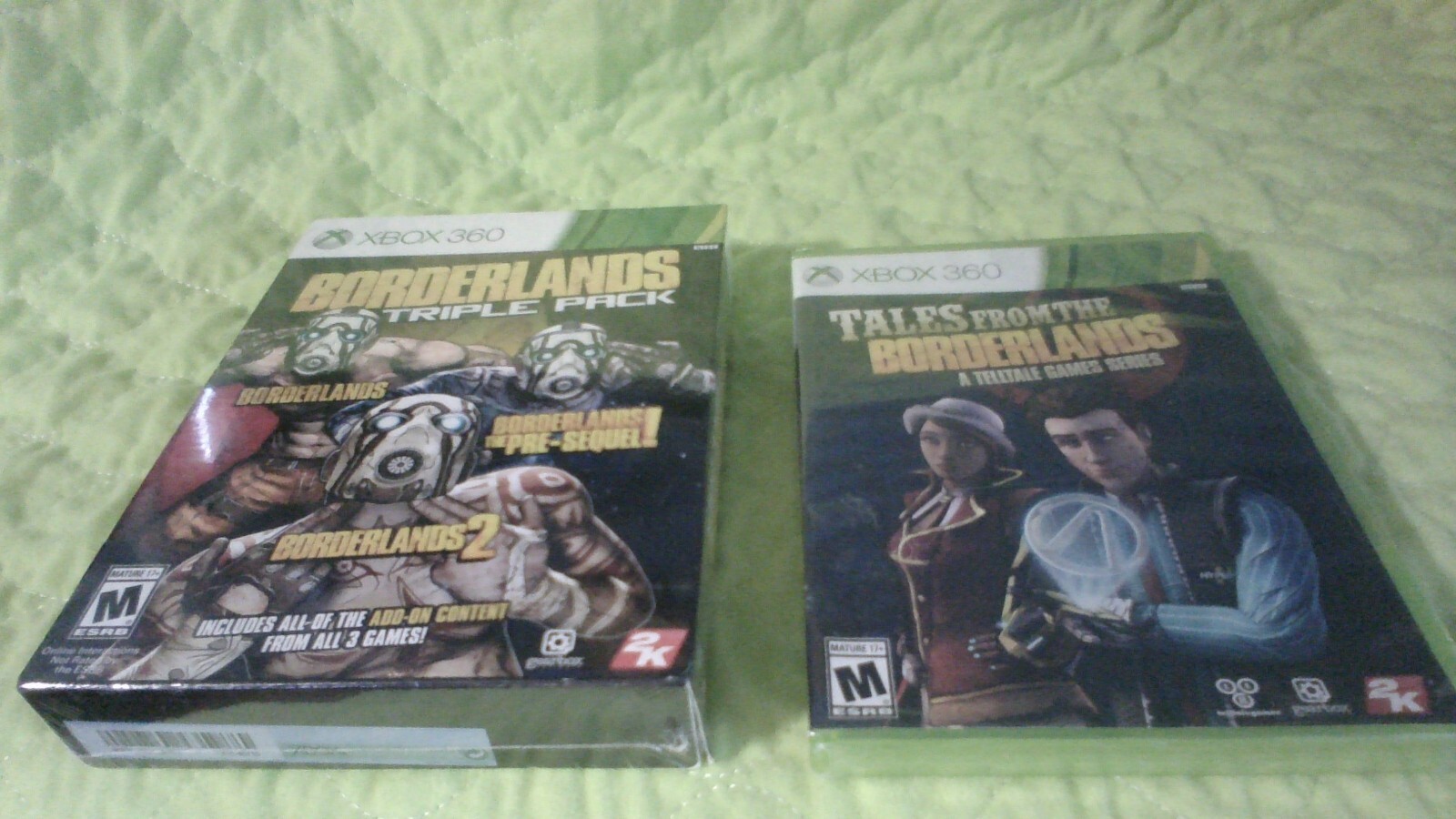 XBOX 360 Borderlands Triple Pack and Tales from the Borderlands New ...