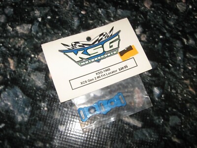 Vintage RC Pan Car KSG Gen II XCS 0 Front Locator Alum Blue 1460 | eBay
