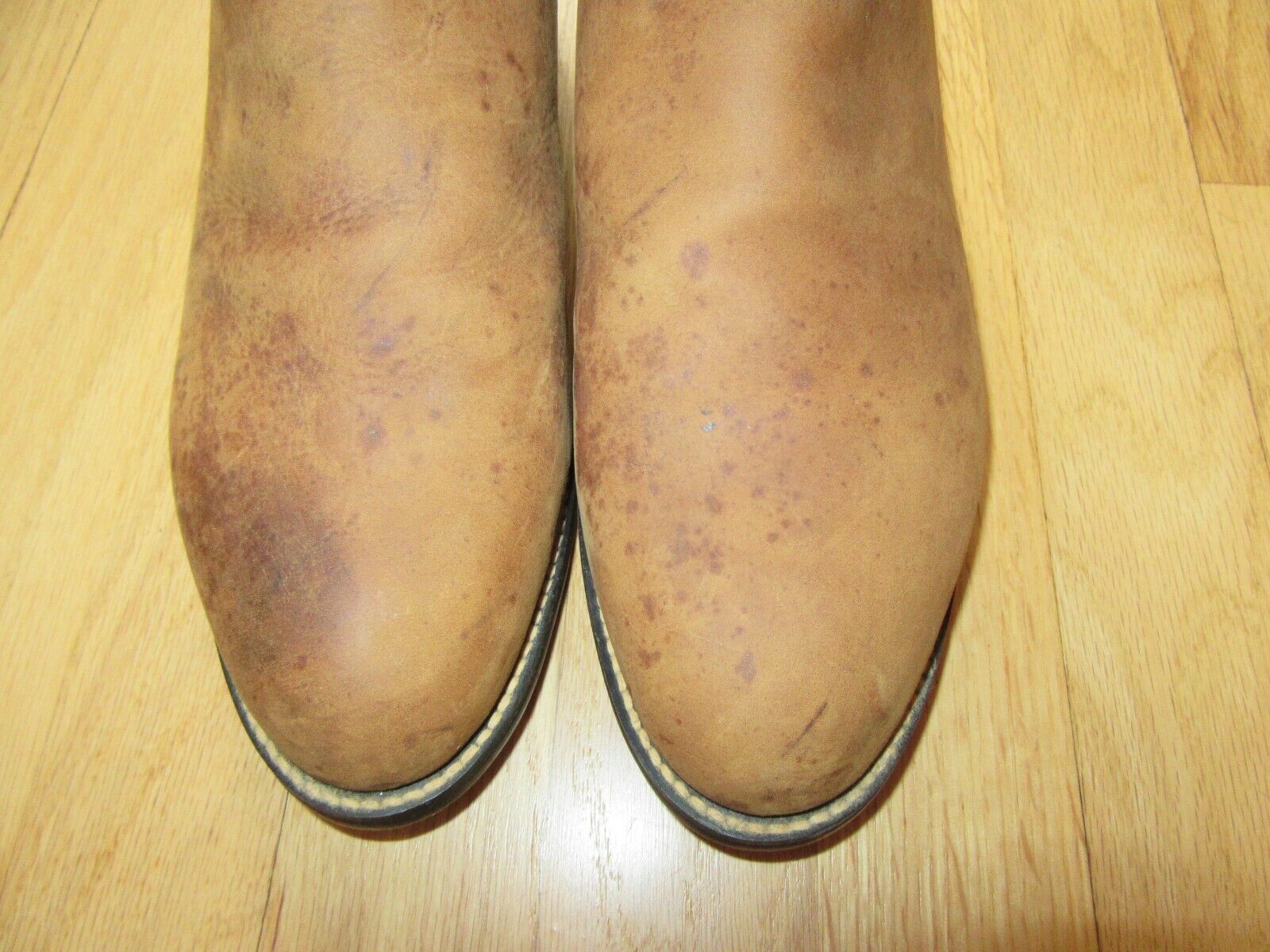 22C/MENS DIAMOND J BROWN DISTRESSED COWBOY BOOTS/CALF… - Gem