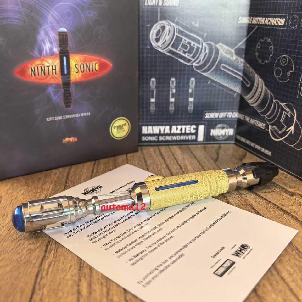 Doctor Who Master 9th Sonic Screwdriver Scalable Replica LED Cosplay ...