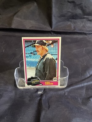 1981 Topps Kirk Gibson Rookie #315 Detroit Tigers Almost Perfect Card A ...