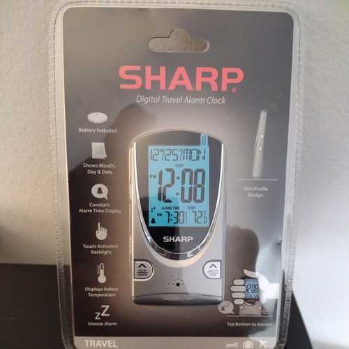 SHARP Digital Travel Alarm Clock #SPC 446 - With New Battery & Owner ...