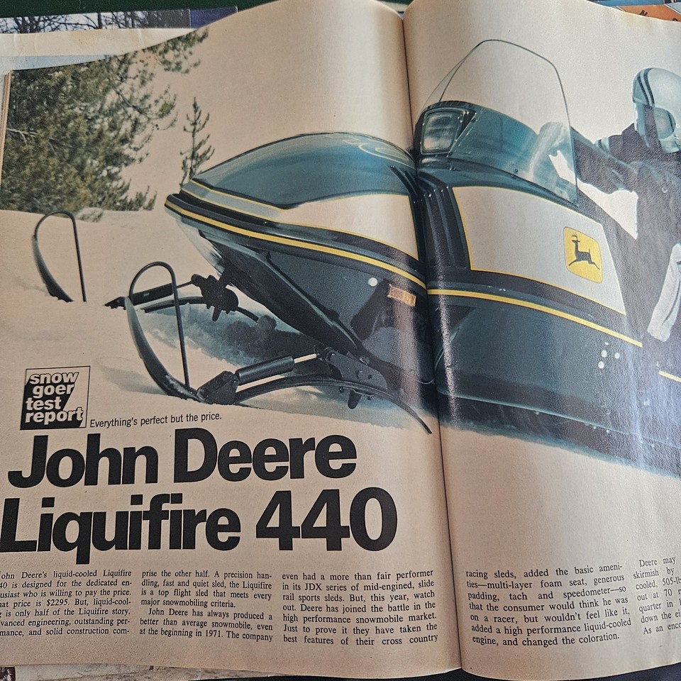 VINTAGE SNOW GOER SNOWMOBILE MAGAZINE POLARIS, JOHN DEERE, SCORPION ...