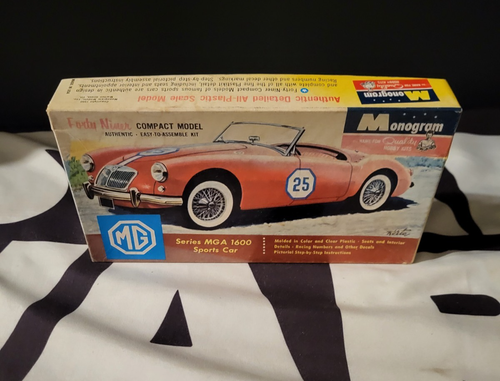 Forty Niner MGA 1600 Sports Car 1/32 Model Kit MONOGRAM VINTAGE MIB NEW ...