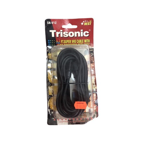 TRISONIC 12 FT SUPER VHS CABLE SN-V12 | eBay