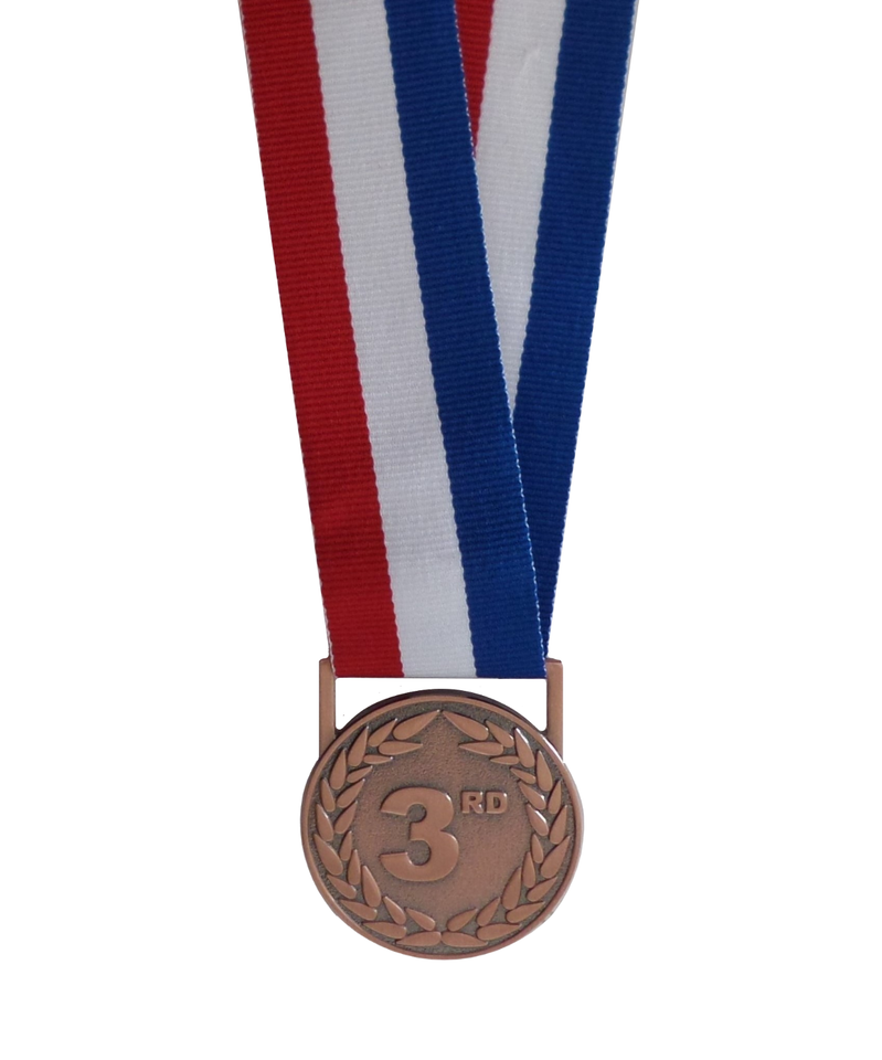 3rd Third Place (Bronze) Sports Events Medal With Ribbon | eBay UK
