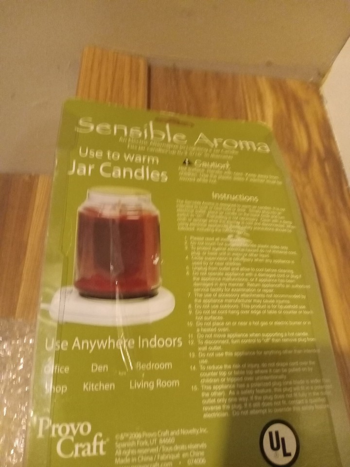 Sensible Aroma Candle Electric Warmer for Jar Candles - Provo Craft | eBay