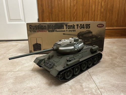 Taigen 1/16 T-34-85 Green Camo RC Tank (Airsoft Version) | eBay