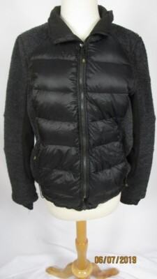 Halifax Traders Black Jacket M 80% Down Filled Zipper Pockets Ski ...